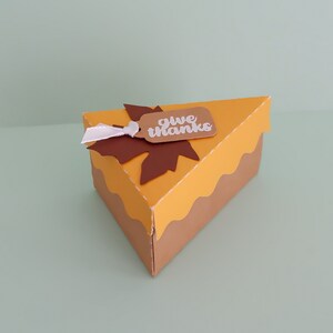 3D Pie Slice Gift Box SVG, Thanksgiving Gift Box SVG, Thanksgiving ...