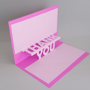 THANK YOU 3D Card, Thank You Pop up Card, SVG File, Digital Cutting ...