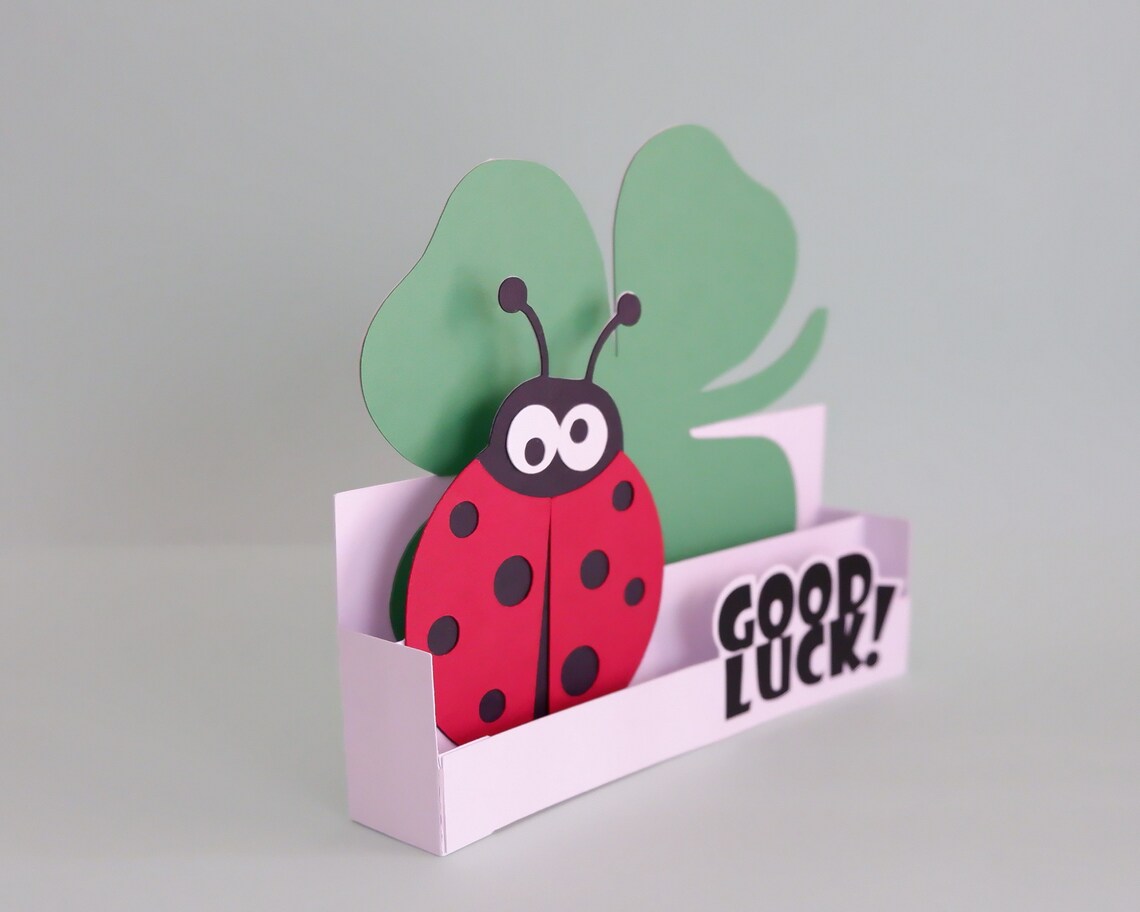 GOOD LUCK Pop up Card SVG Good Luck 3D Card Good Luck Card - Etsy