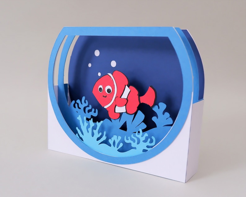 Clown Fish Pop up Card SVG Clown Fish for Cricut for - Etsy