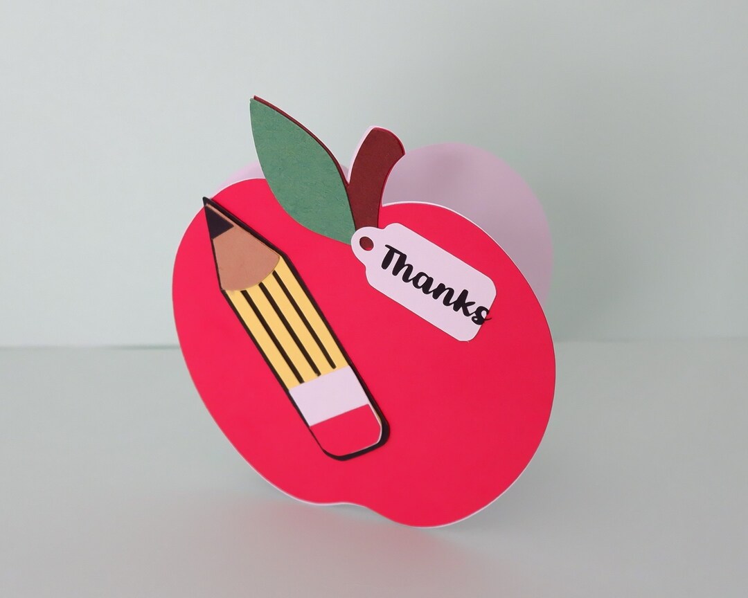 Teacher Appreciation Week Card, Apples Gift Card Template Svg, Teacher ...