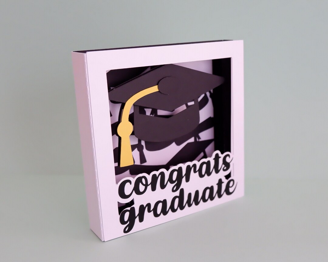 Graduation Pop up Card SVG, Graduation 3D Card, Graduation Card in a ...