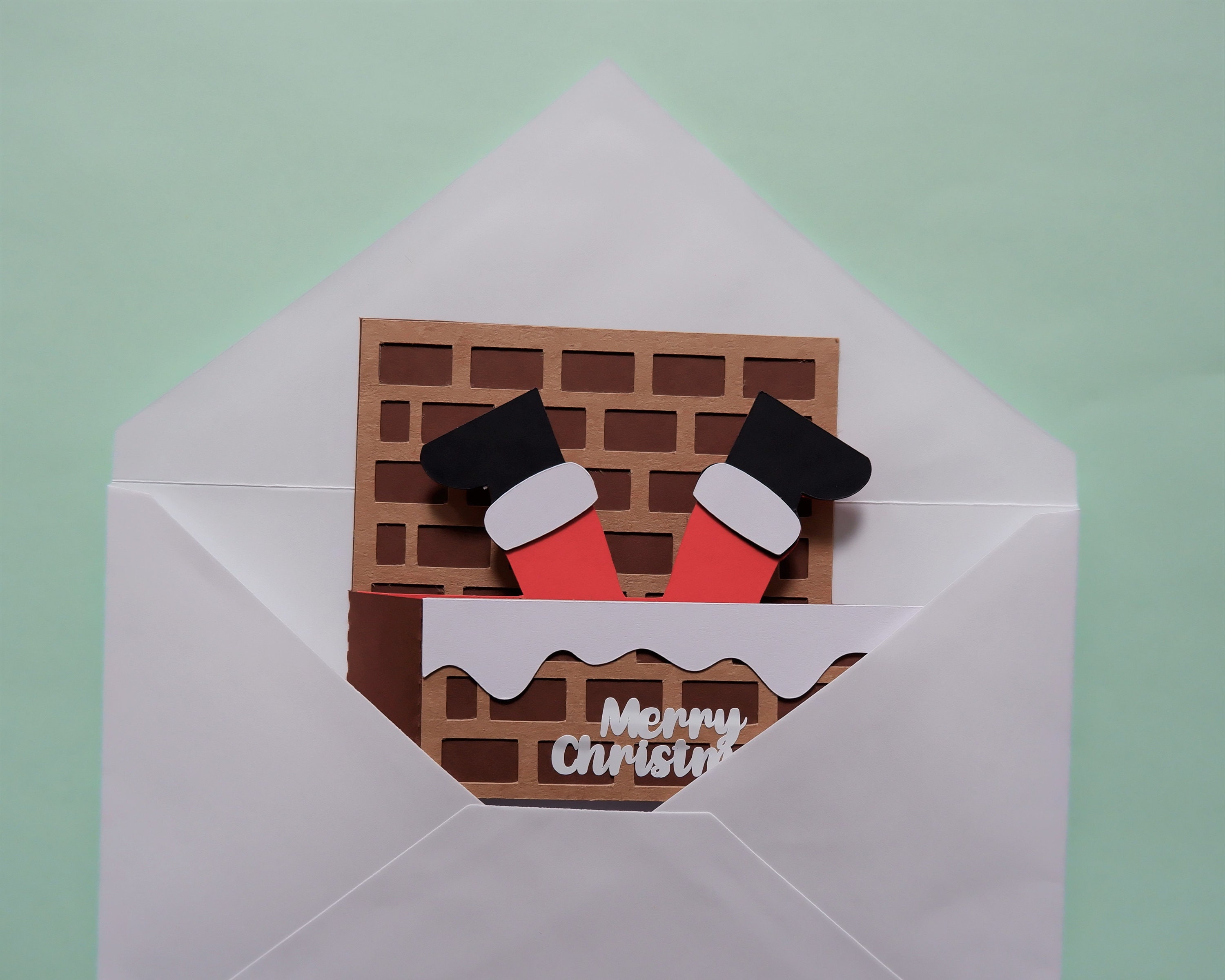 3D Pop up Santa Christmas Card SVG 3D Pop up Christmas Card - Etsy