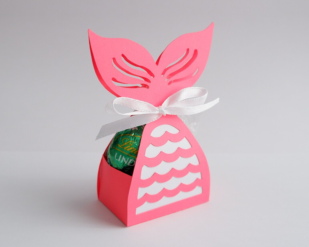 Mermaid Favor Box SVG, Mermaid Cady Box, Children Party Sweets, Mermaid ...