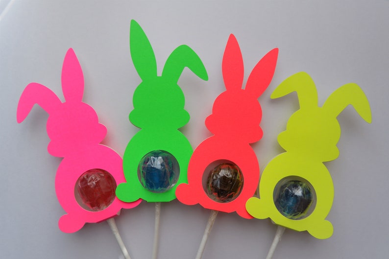 Bunny Lollipop Holder Svg Easter Bunny Bunny Sucker Holder - Etsy