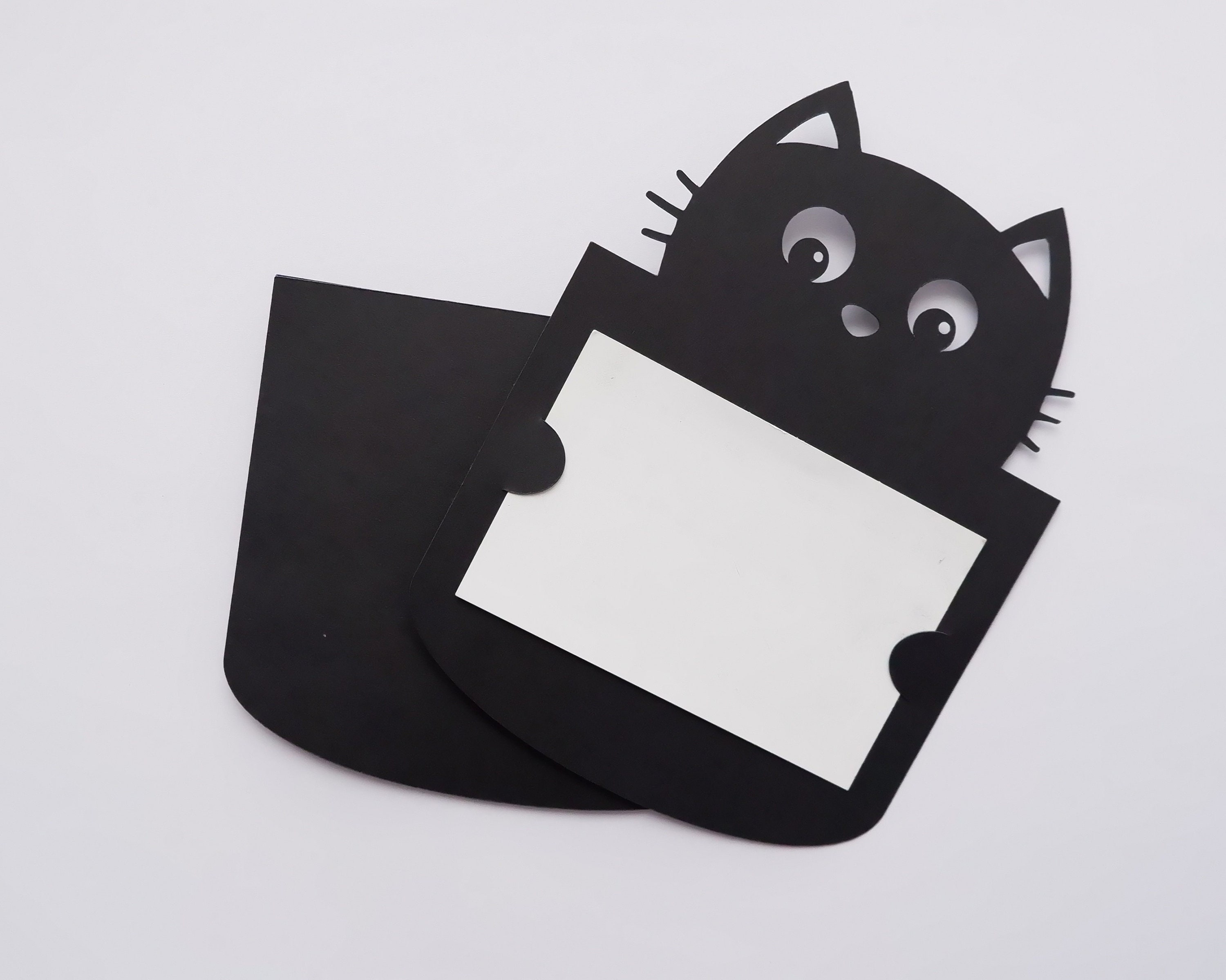 CAT Gift Card Holder SVG Thank You Gift Card Holder Cat - Etsy UK