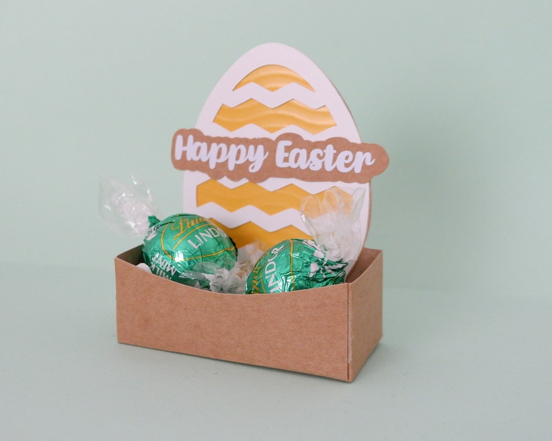 Easter Egg Favor Box SVG, Easter Candy Box, Cute Easter Egg Favor Box ...