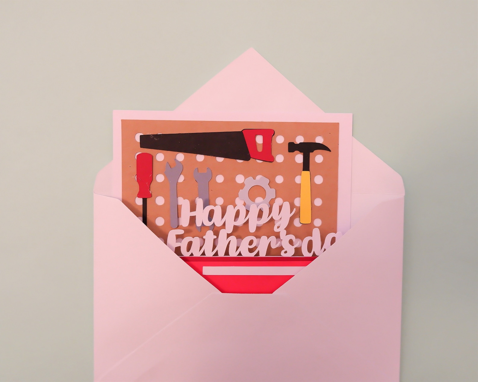 Fathers Day Card Svg Tools Dad Father Fathers Day 3D Card - Etsy