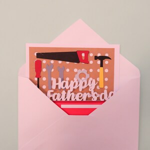 Fathers Day Card Svg, Tools, Dad, Father, Fathers Day 3D Card, Pop up ...