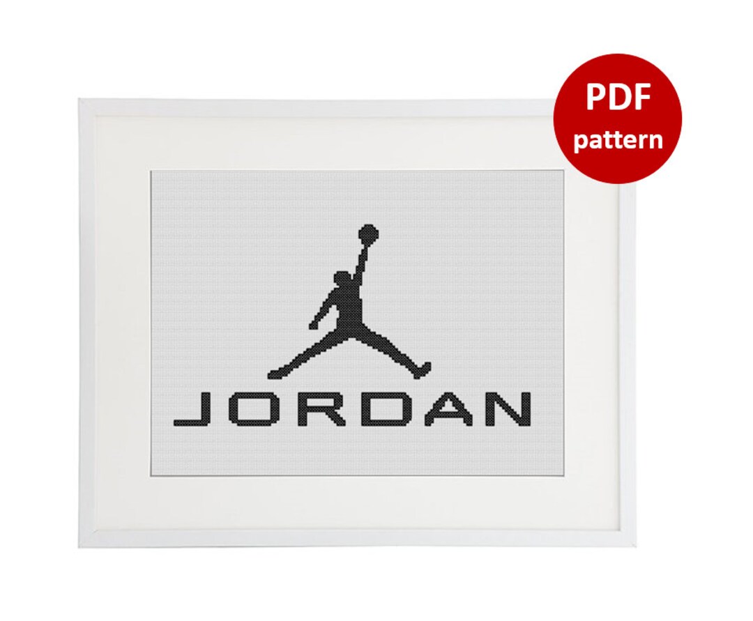 Michael Jordan, Basketball Cross Stitch Pattern, NBA Cross Stitch ...