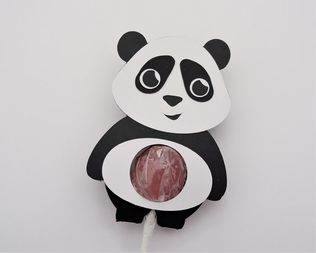PANDA Lollipop Holder Svg, Chocolate Holder Bundle, Sucker Holder Svg ...