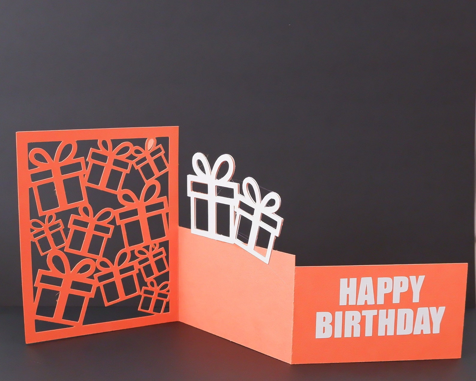 Happy Birthday 3D Card Pop up 3D Card SVG File Digital - Etsy