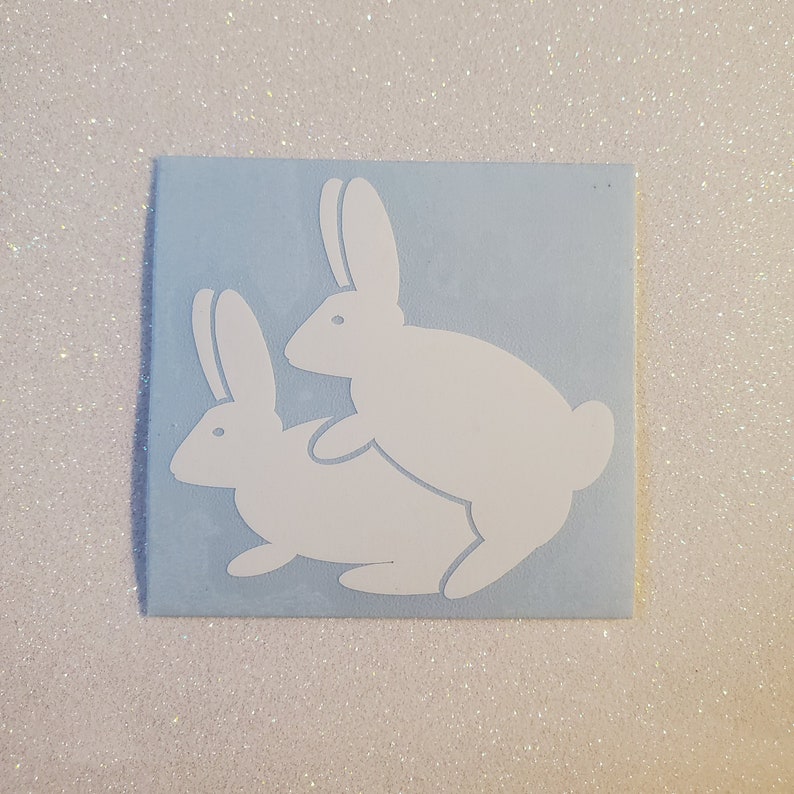 Humping Bunny Rabbits Decal - Naughty Bunny Rabbit Car Window Decal ...