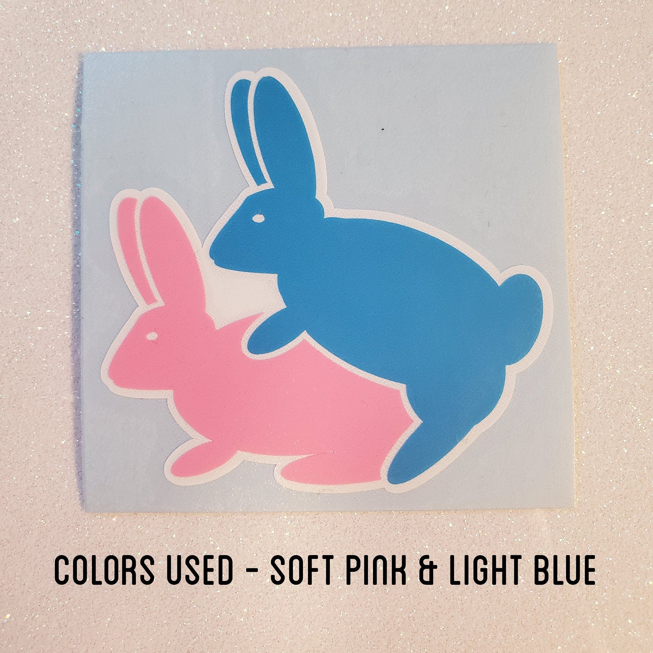 Humping Bunny Rabbits With Background Decal Naughty Bunny Etsy