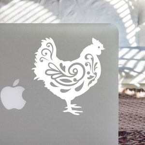Chicken Vinyl Decal - Chicken Car Window Decal - Waterproof Sticker - Etsy