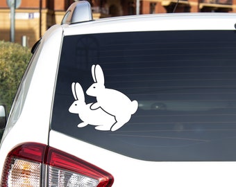 Rabbit Decal - Etsy