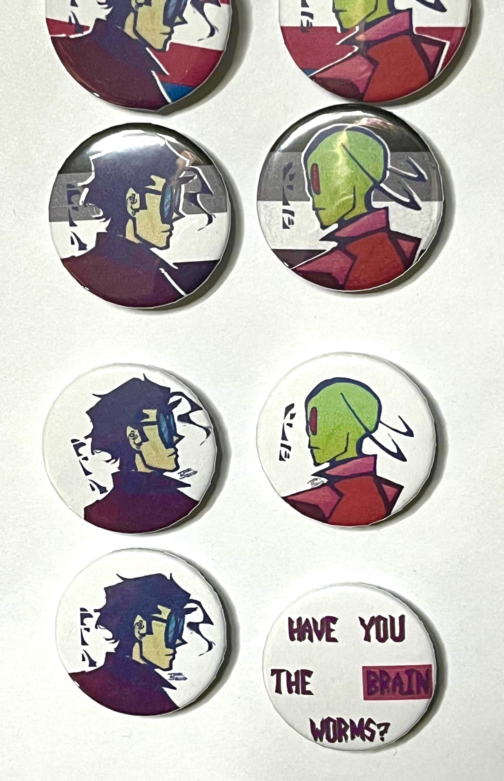 Invader Zim Inspired Handmade Pride Buttons/pins, 2-pack - Etsy