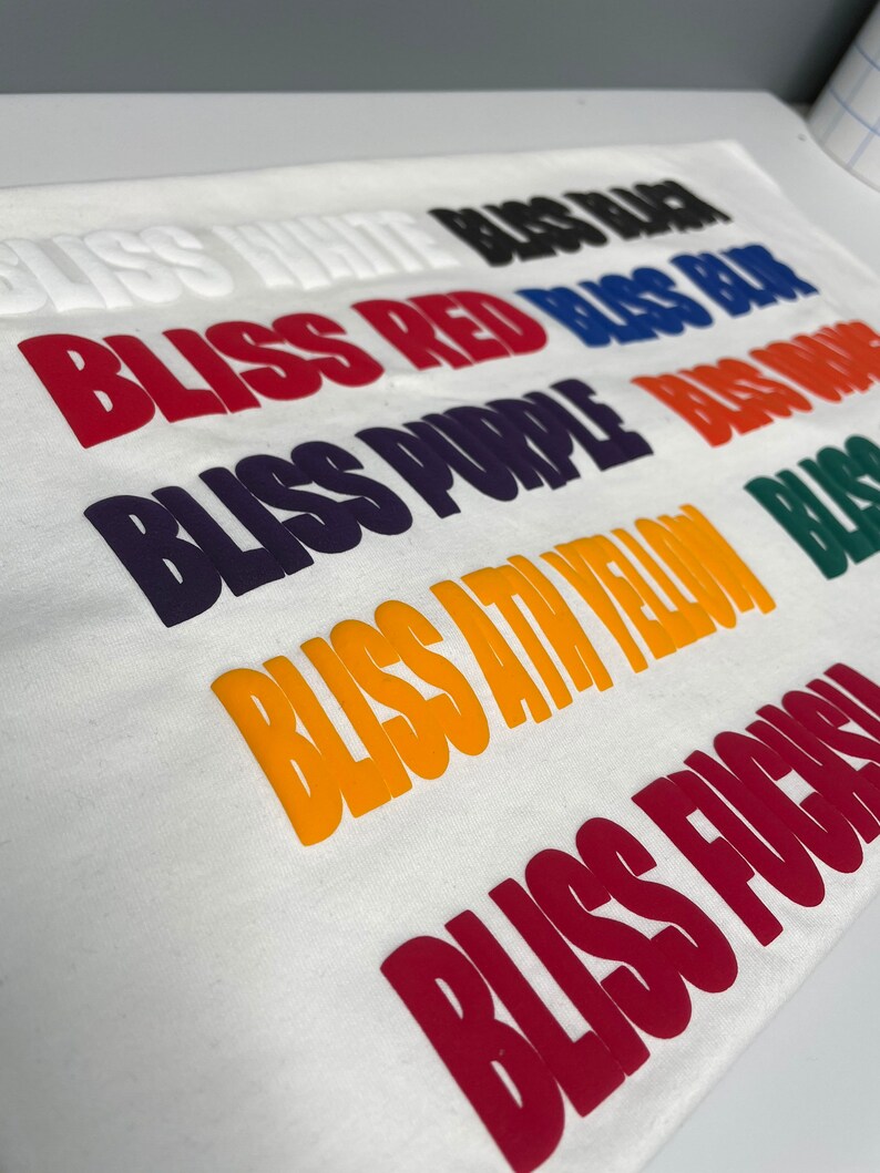 3D Puff Vinyl/heat Transfer Vinyl/puff Fashion Vinyl - Etsy