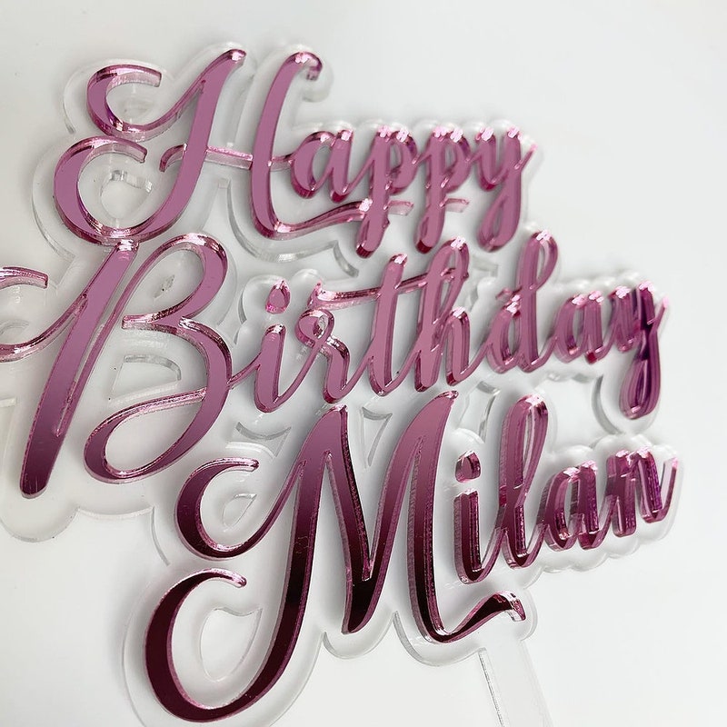 Acrylic Cake Topper - Etsy