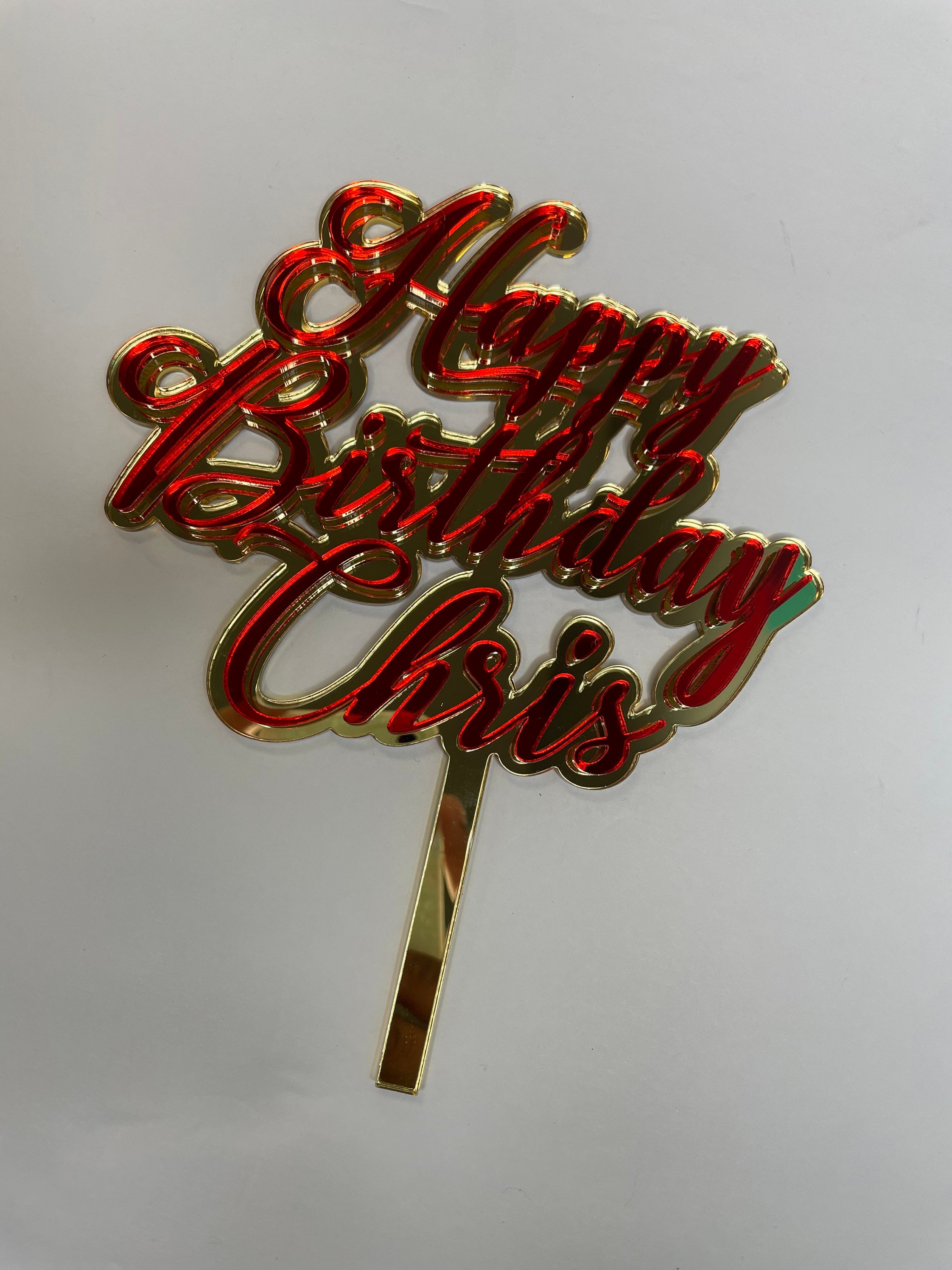 Acrylic Cake Topper/layered Cake Topper | Etsy