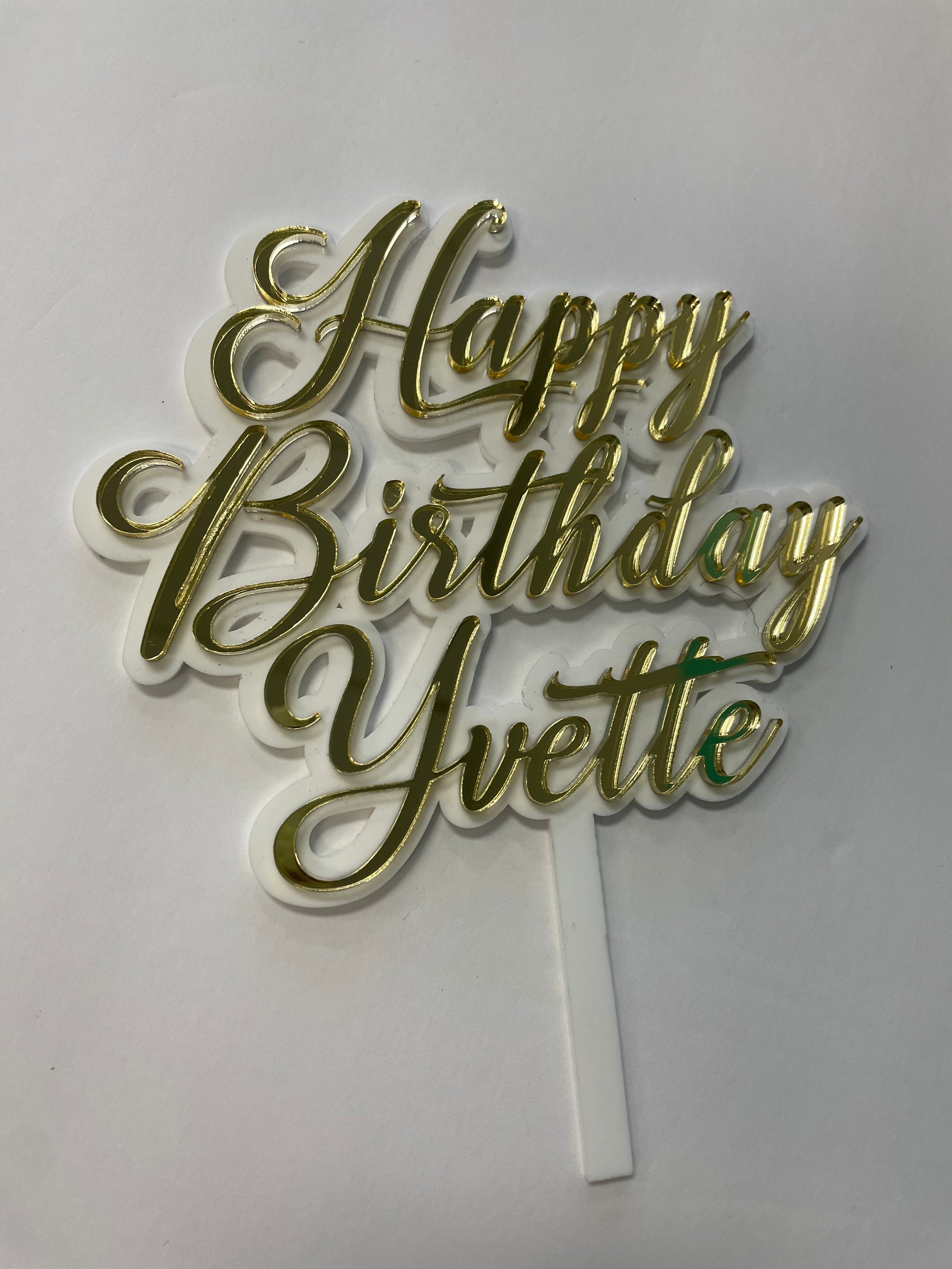 Acrylic Cake Topper/layered Cake Topper | Etsy