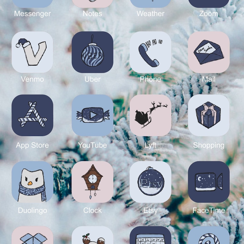 Blue App Icons - Etsy