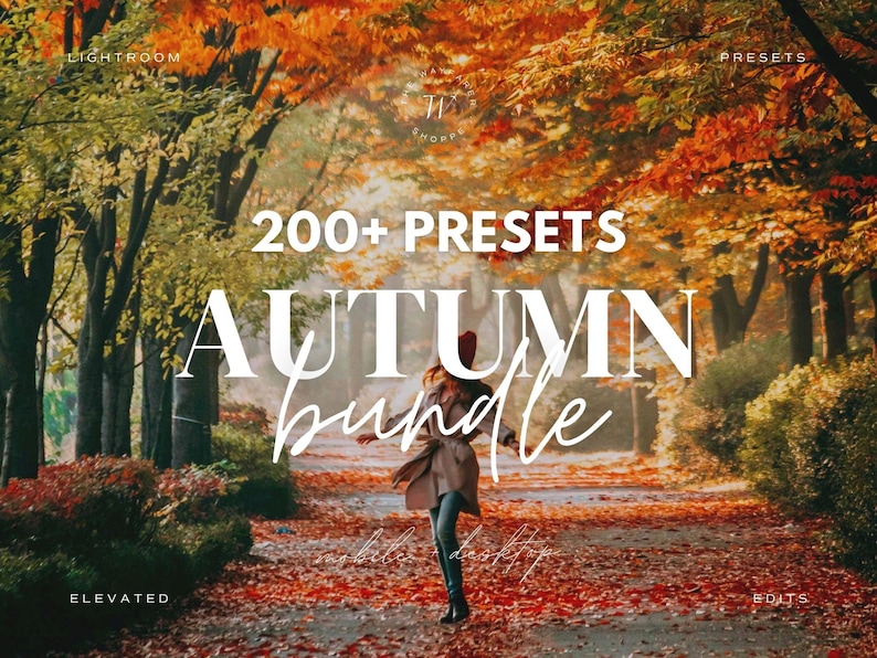 200+ Fall Lightroom Preset Bundle, Warm Autumn Presets Aesthetic Fall ...