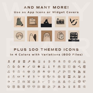10000 Ios 17 Neutral App Icons Boho Fall Aesthetic Widget - Etsy UK