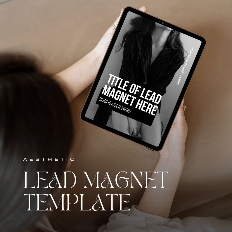 Aesthetic Lead Magnet Canva Template, Editable Canva Templates, Luxury ...