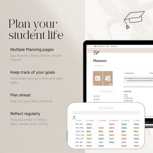 Student Notion Template, All in One Academic Planner, School Planner ...