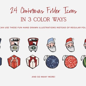 84 Christmas Desktop Folder Icons, MacBook Folder Icons, Mac Desktop ...