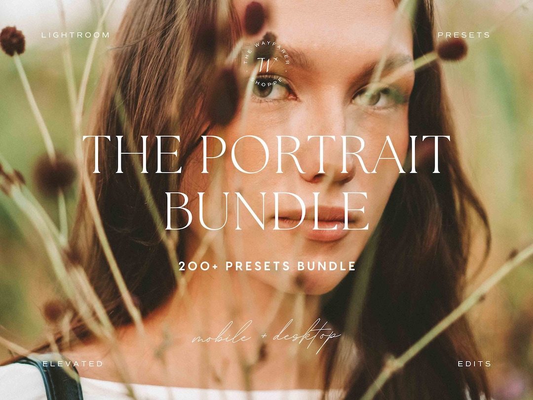 200+ Lightroom Preset Bundle | Warm Portrait Photo Filters for ...