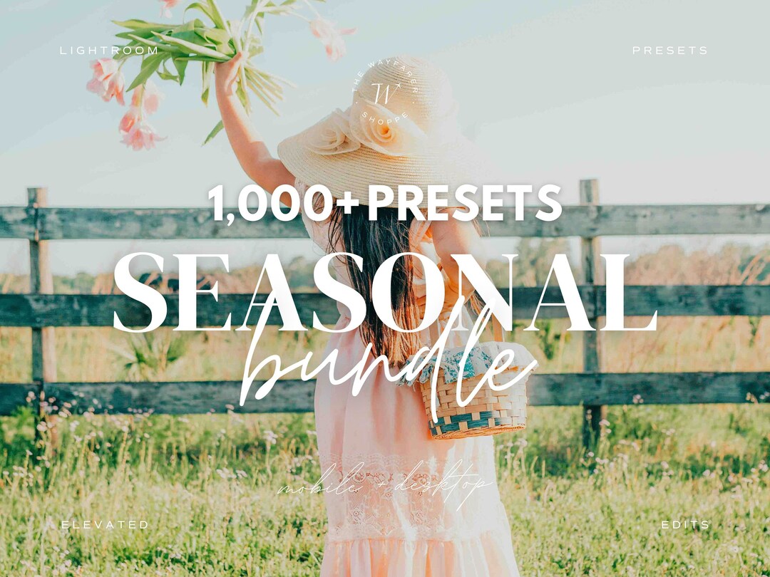1,000+ Seasonal Lightroom Preset Bundle | Natural & Clean Preset ...