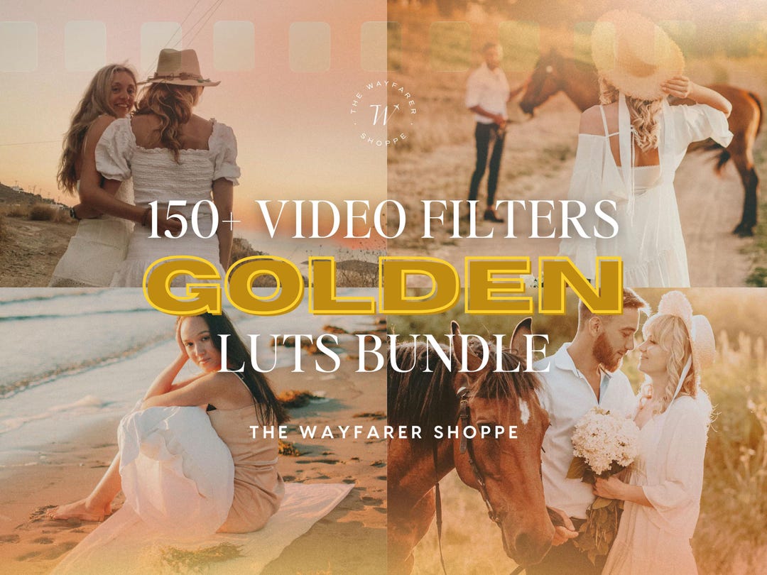 150+ Golden Luts Bundle, Mobile VIDEO Filters Warm Filters Natural ...