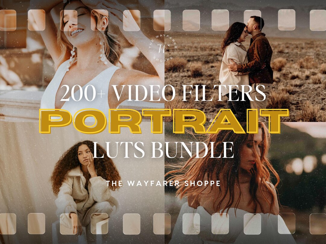 200+ Portrait LUTS Bundle, Mobile VIDEO Filters Warm Filters Natural ...