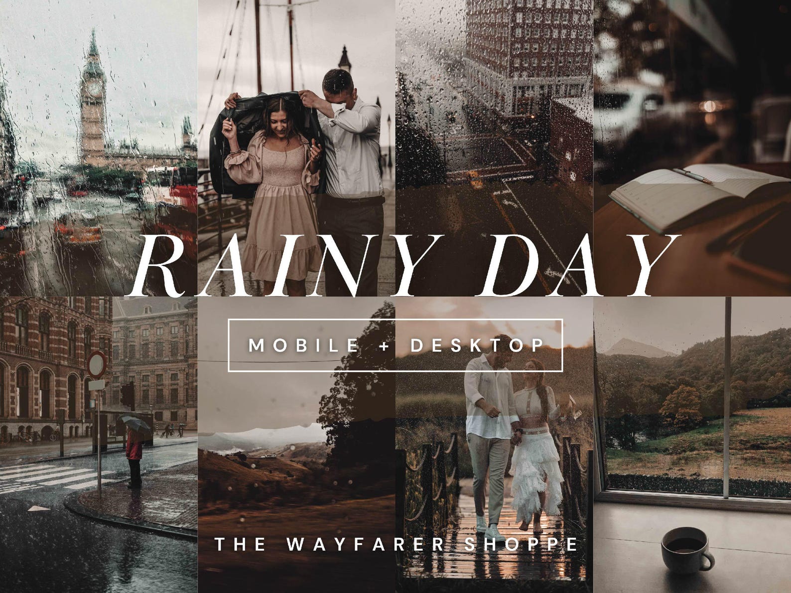 15 Rainy Day Mobile Lightroom Presets | Dark Moody Presets, Earthy Boho ...