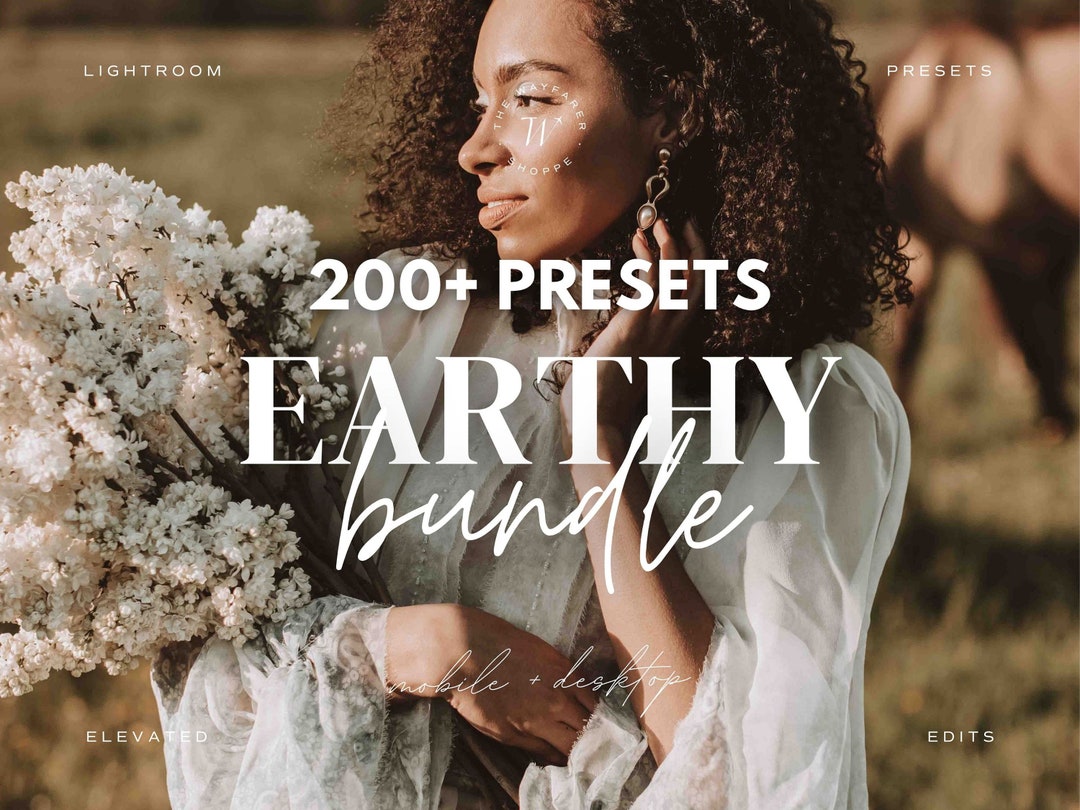 200+ Earthy Lightroom Preset Bundle, Moody Presets, Outdoor Preset ...