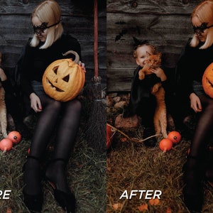15 Spooky Halloween Mobile Lightroom Presets, Moody Autumn Filters for ...