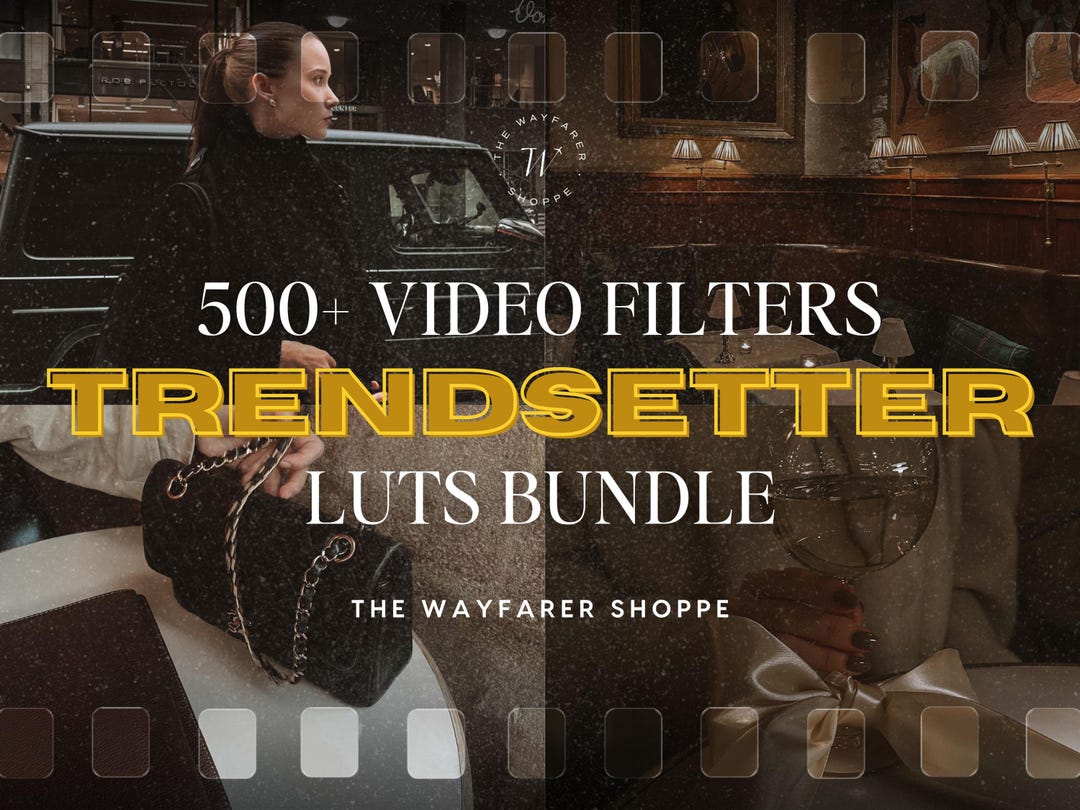 500+ Trendsetter Luts Bundle Mobile VIDEO Filters Lifestyle Moody ...
