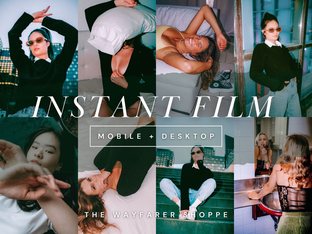 15 Film Mobile Lightroom Presets, Retro Flash Presets for Instagram, Vintage Mobile Influencer ...