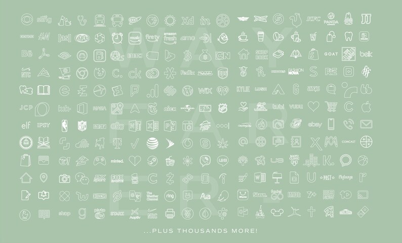 17000 Ios 16 App Icons Green Aesthetic Iphone Ios 14 - Etsy