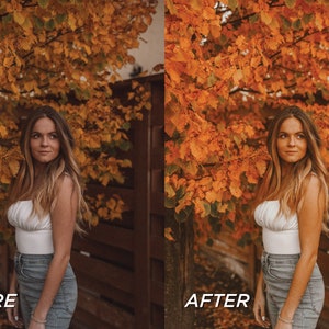 15 Fall Mobile Lightroom Presets, Cozy Autumn Filters for Warm ...