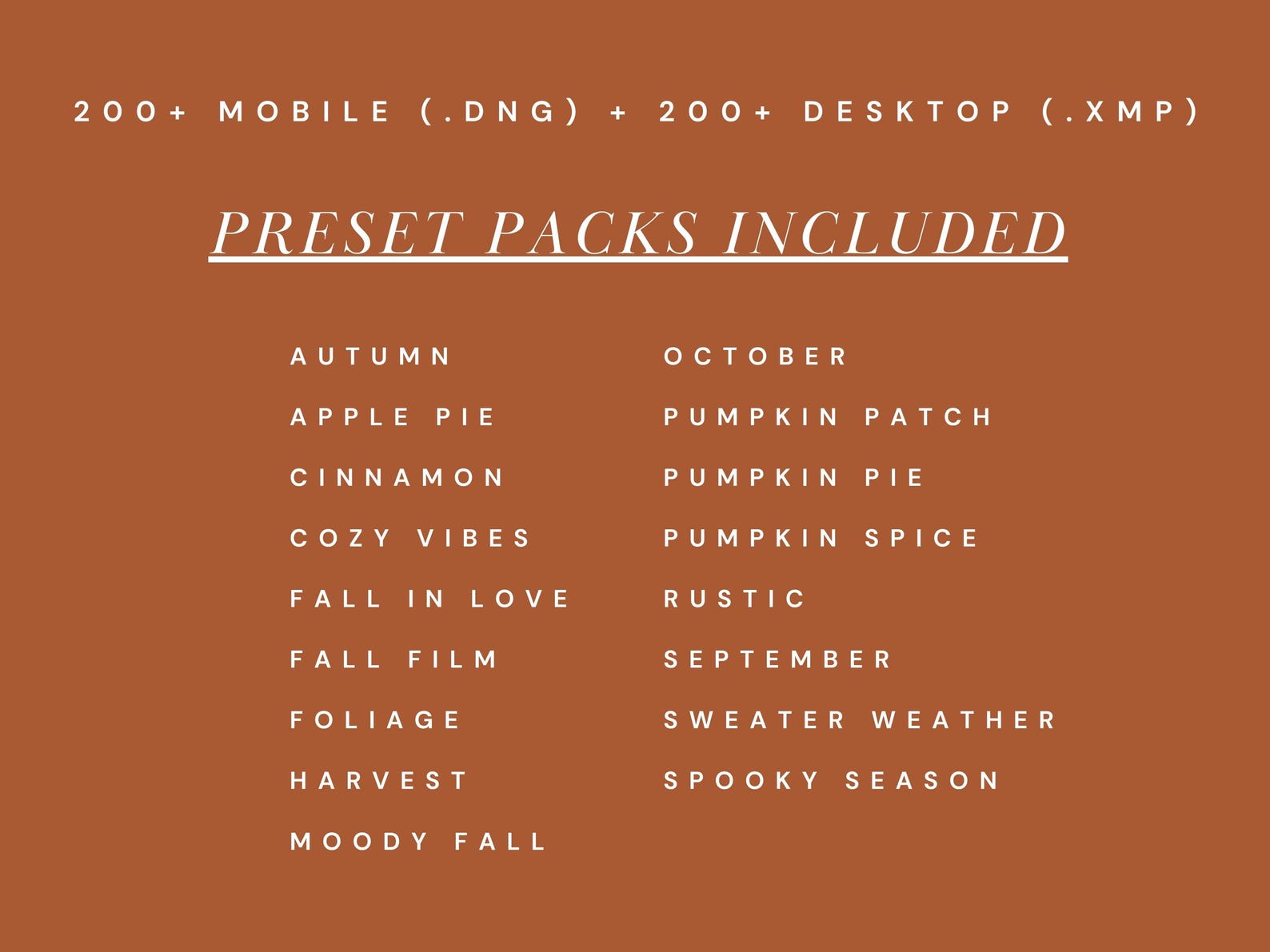 200+ Fall Lightroom Preset Bundle, Warm Autumn Presets Aesthetic Fall ...