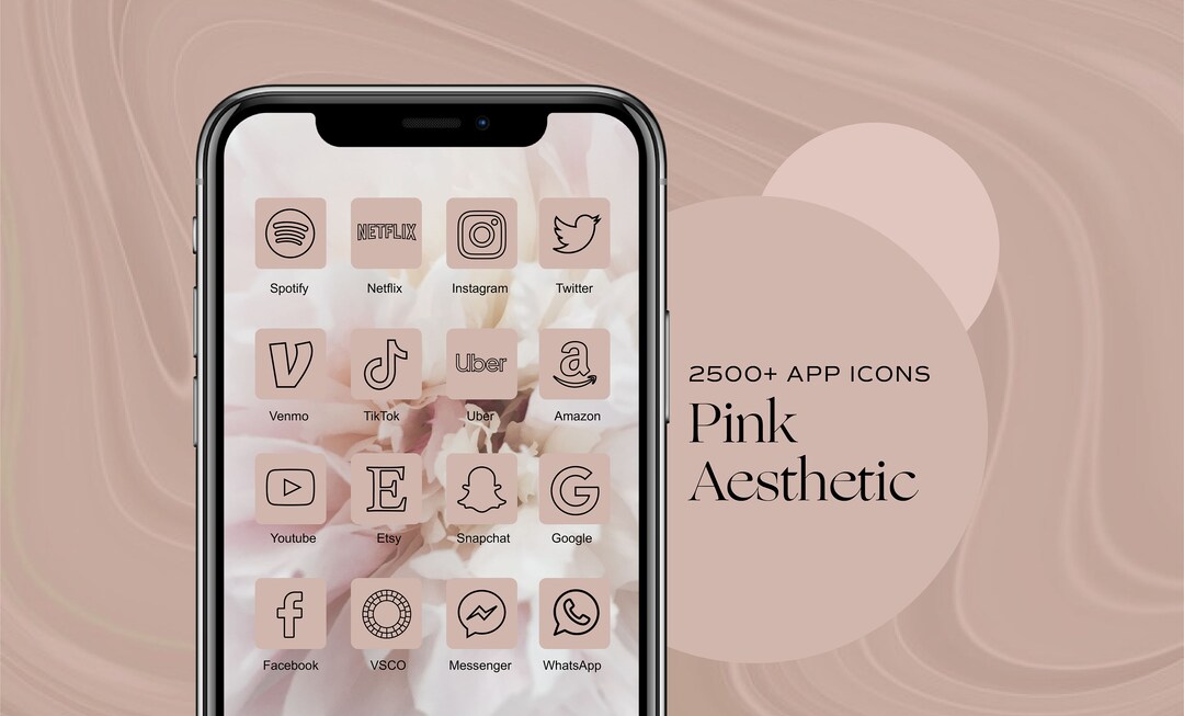 2500+ Ios 26 App Icons, Rose Icons, Pink Icons, Neutral Aesthetic ...