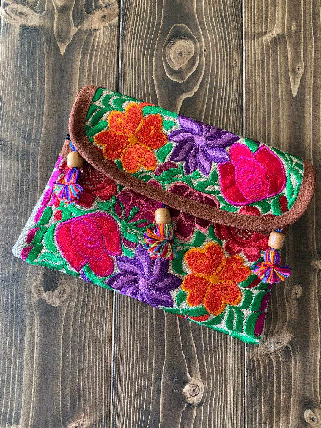 Handmade Embroidered Clutch - Etsy