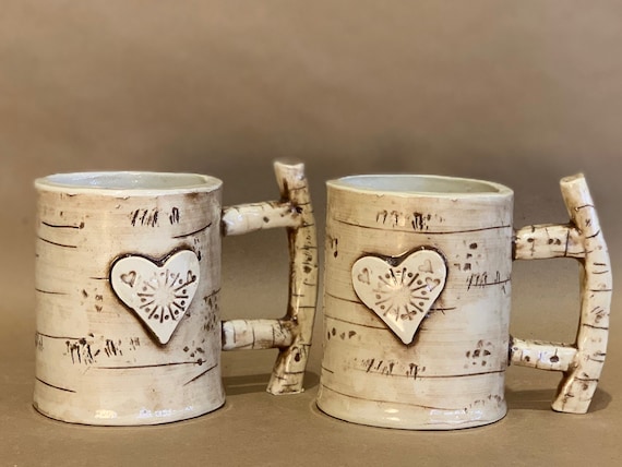 Ceramic Hand-built Aspen Mug | Etsy