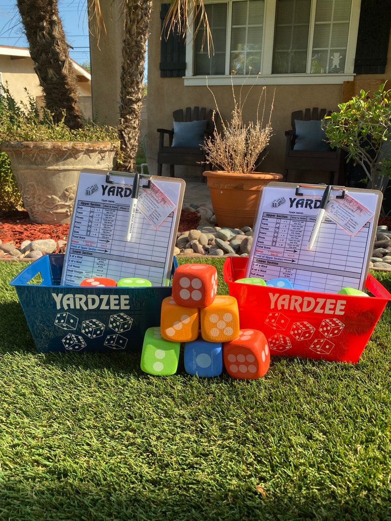 Yardzee Game Set With Bonus Farkle Scorecard and Rules - Etsy