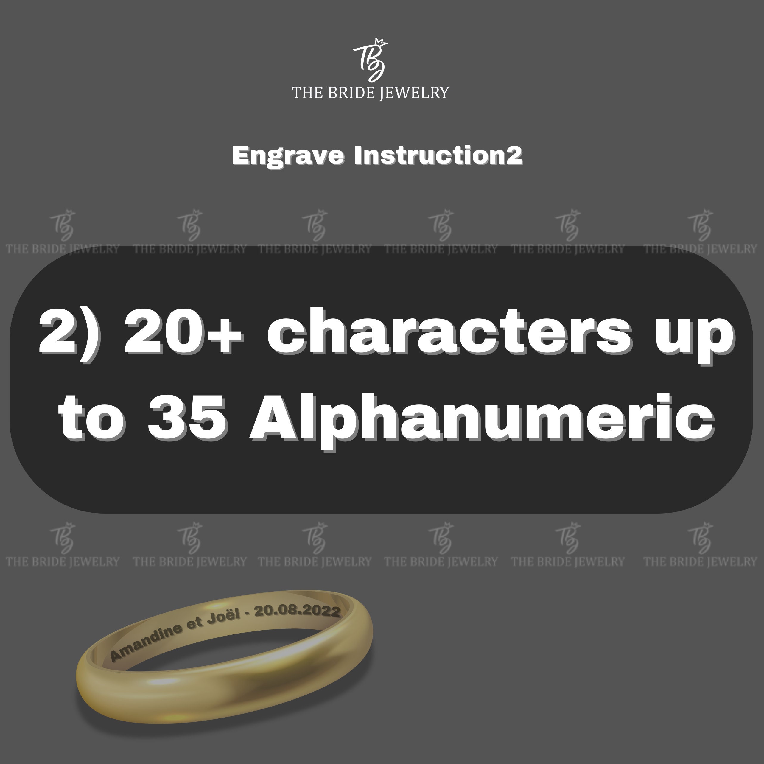CUSTOM ENGRAVING: Custom Engraving to Personalize Your Ring / Band ...