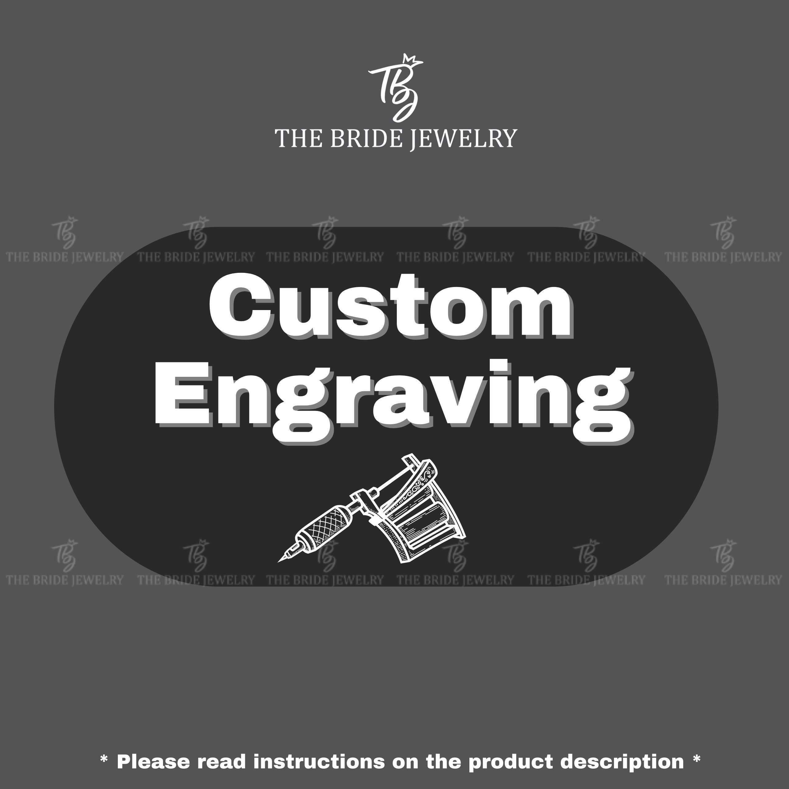 CUSTOM ENGRAVING: Custom Engraving to Personalize Your Ring / Band ...