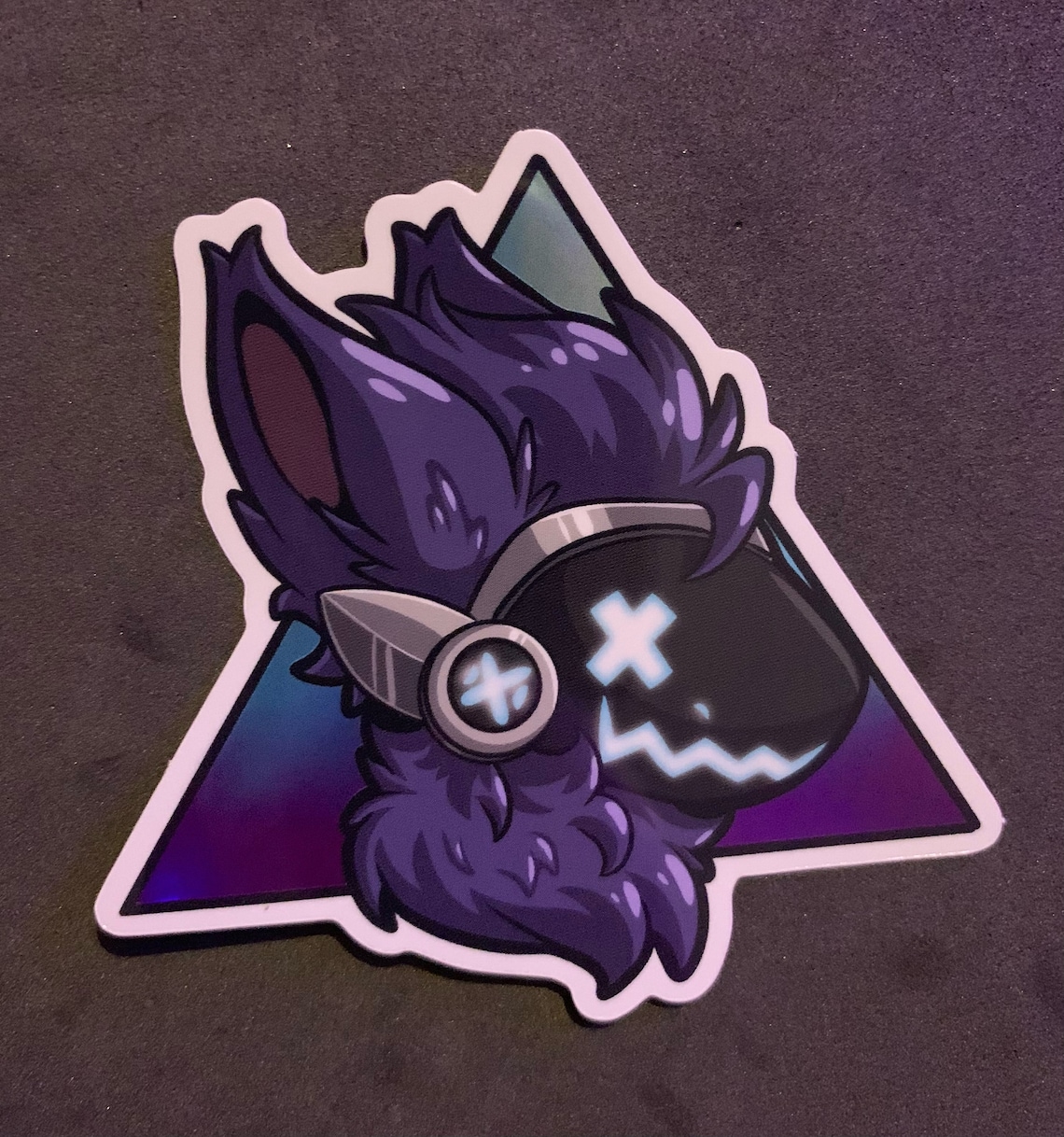 Holographic Furry Protogen Sticker - Etsy